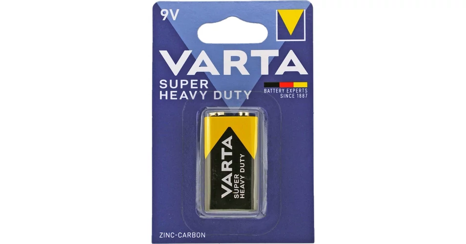 Varta Super Heavy Duty 9V-os féltartós elem (6F22) - Modulshop