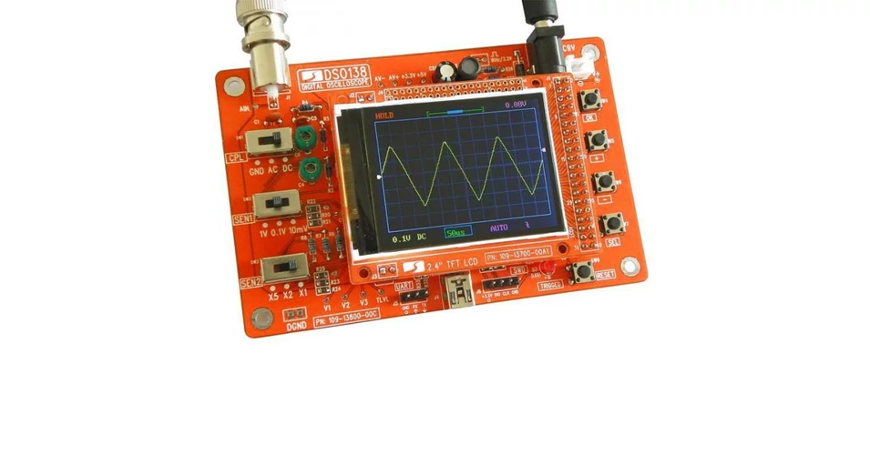 Modulshop - DSO 138 mini oszcilloszkóp + mérőzsinór (készre szerelt)